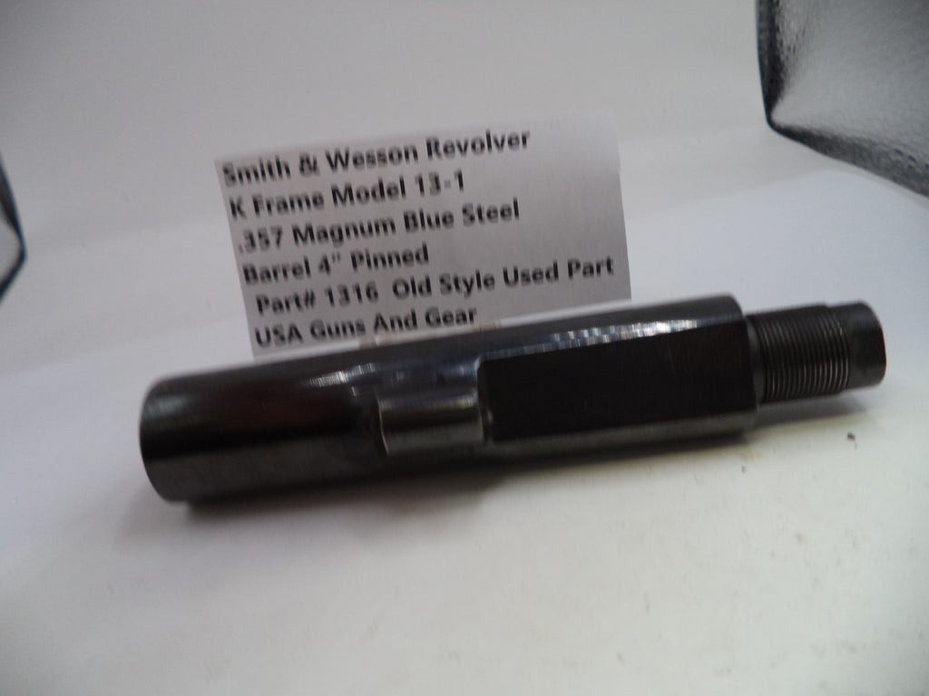 Smith & Wesson K Frame Model 13 4" Pinned Barrel .357 Magnum Blue Used ...