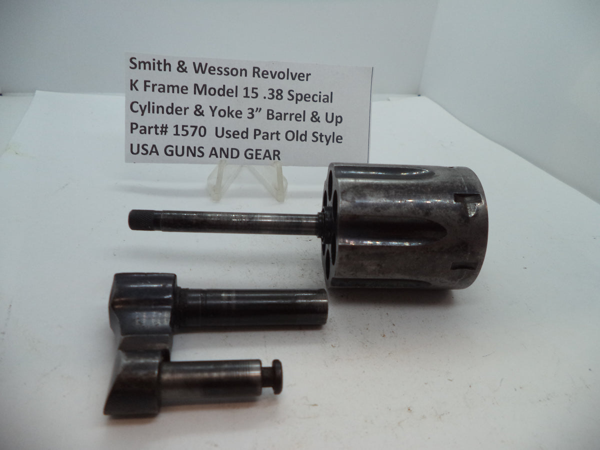 1570 S & W K Model 15 Cylinder & Yoke 3" Barrel & Up .38 Special – USA ...