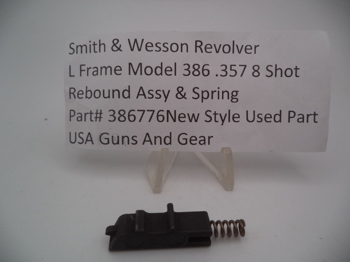 386776 S&W L Frame Model 386 Rebound Assy & Spring 8 Shot 357 Magnum ...