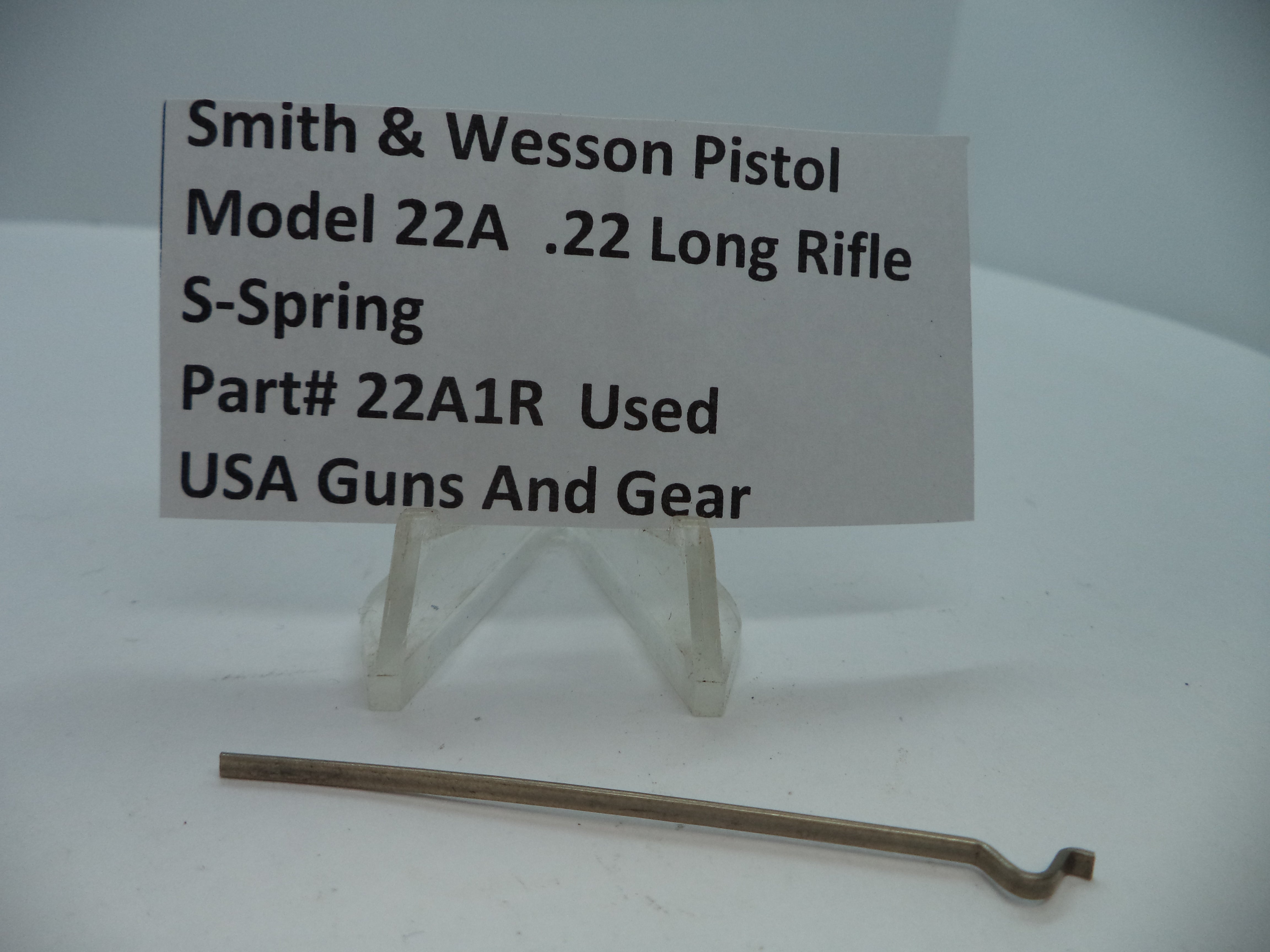 Smith & Wesson Pistol Model 22A S-Spring .22 Long Rifle Used Part – USA ...