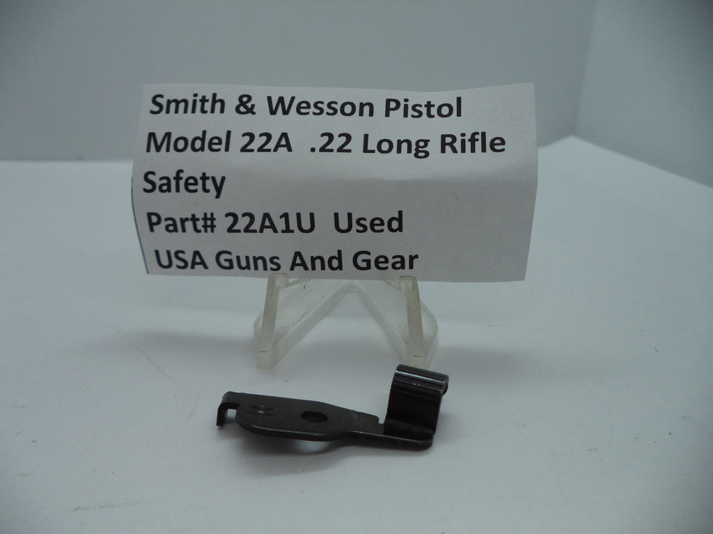 22A1U Smith & Wesson Pistol Model 22A Safety .22 Long Rifle Used Part ...