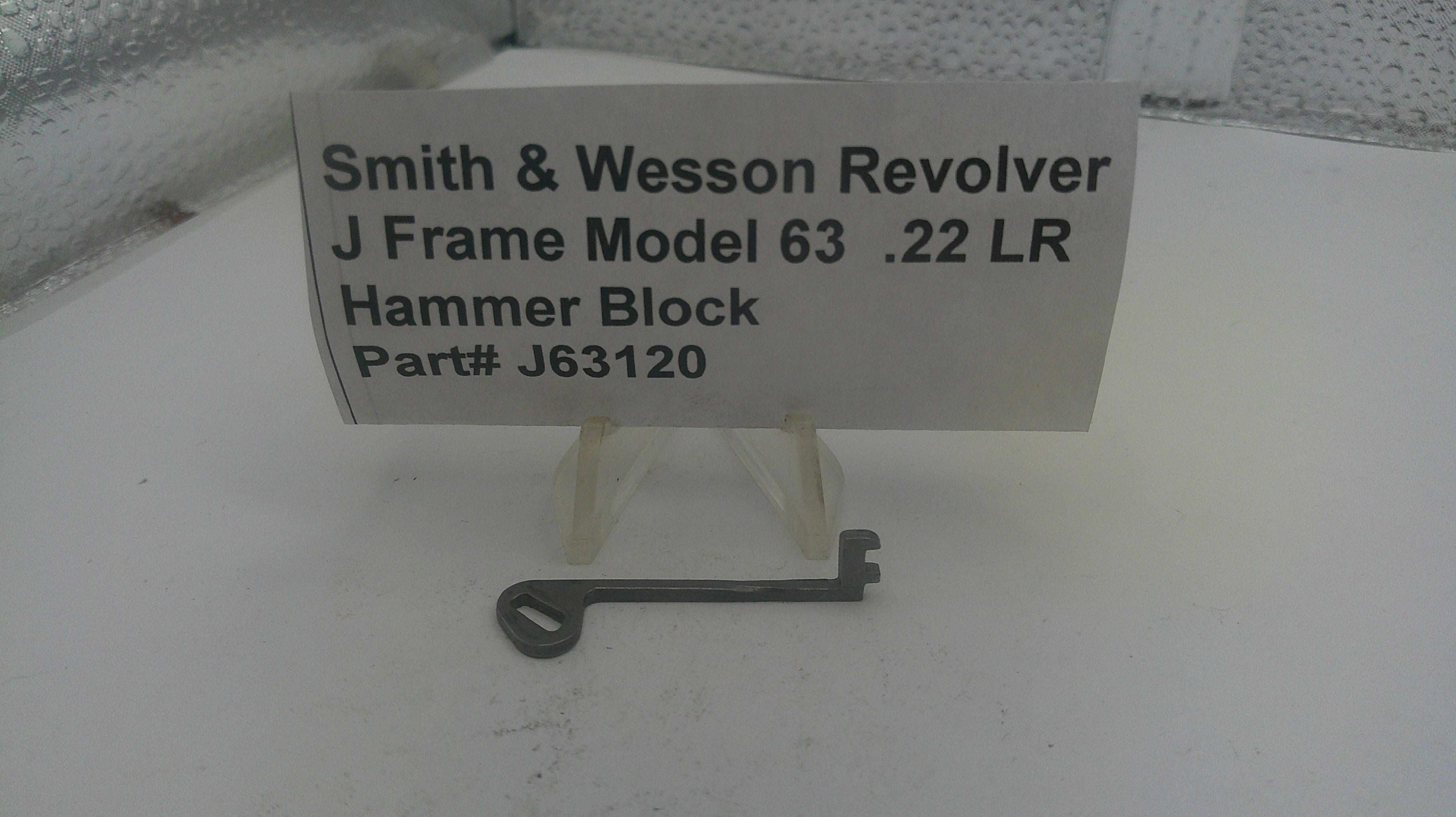 Smith & Wesson J Frame Model 63 Hammer Block Safety J63120 – USA Guns ...