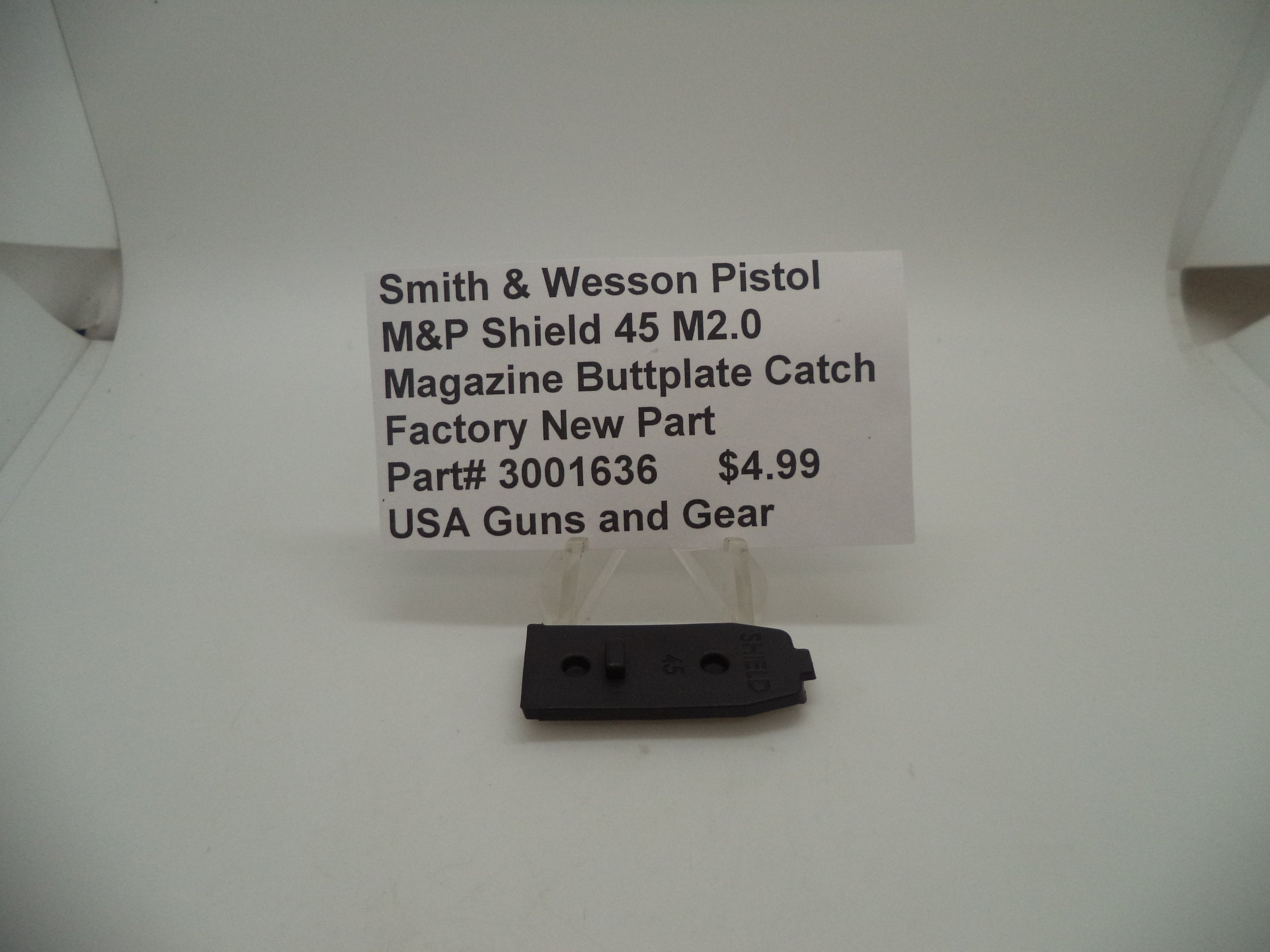 Smith & Wesson M&P Shield 45 M2.0 Magazine Buttplate Catch - Part ...