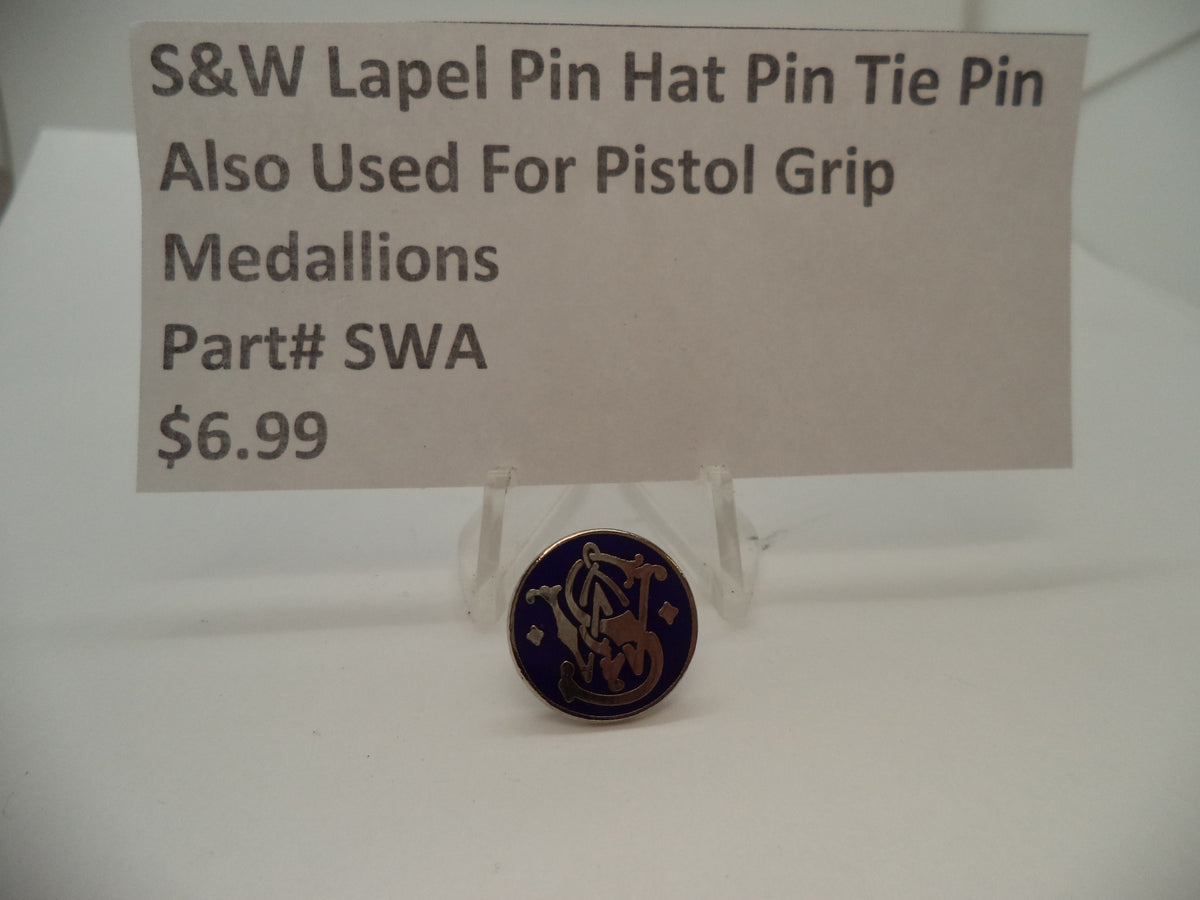 Smith & Wesson Lapel Pin Hat Pin Tie Pin Or for Pistol Grips