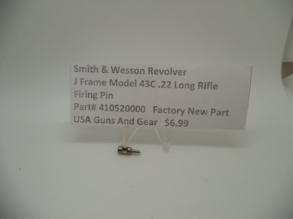Smith & Wesson J Frame Model 43C Firing Pin .22LR Factory New Part ...